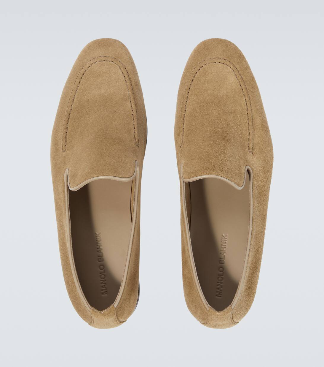 Loafers Truro Aus Veloursleder in Beige - Manolo Blahnik | Mytheresa