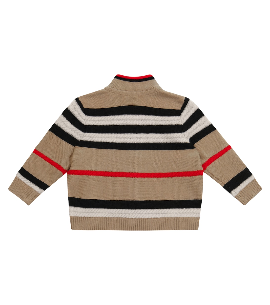 Bebe Cardigan Icon Stripe en Beige - Burberry Kids | Mytheresa