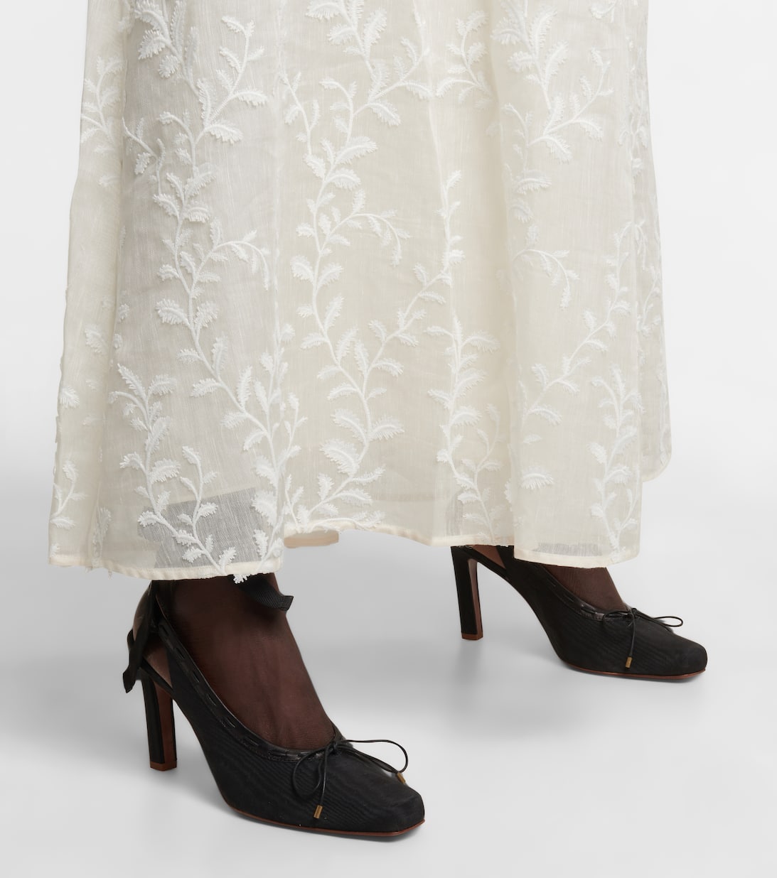 Chisel Toe Ballerina 85 Pumps in Black - Zimmermann | Mytheresa