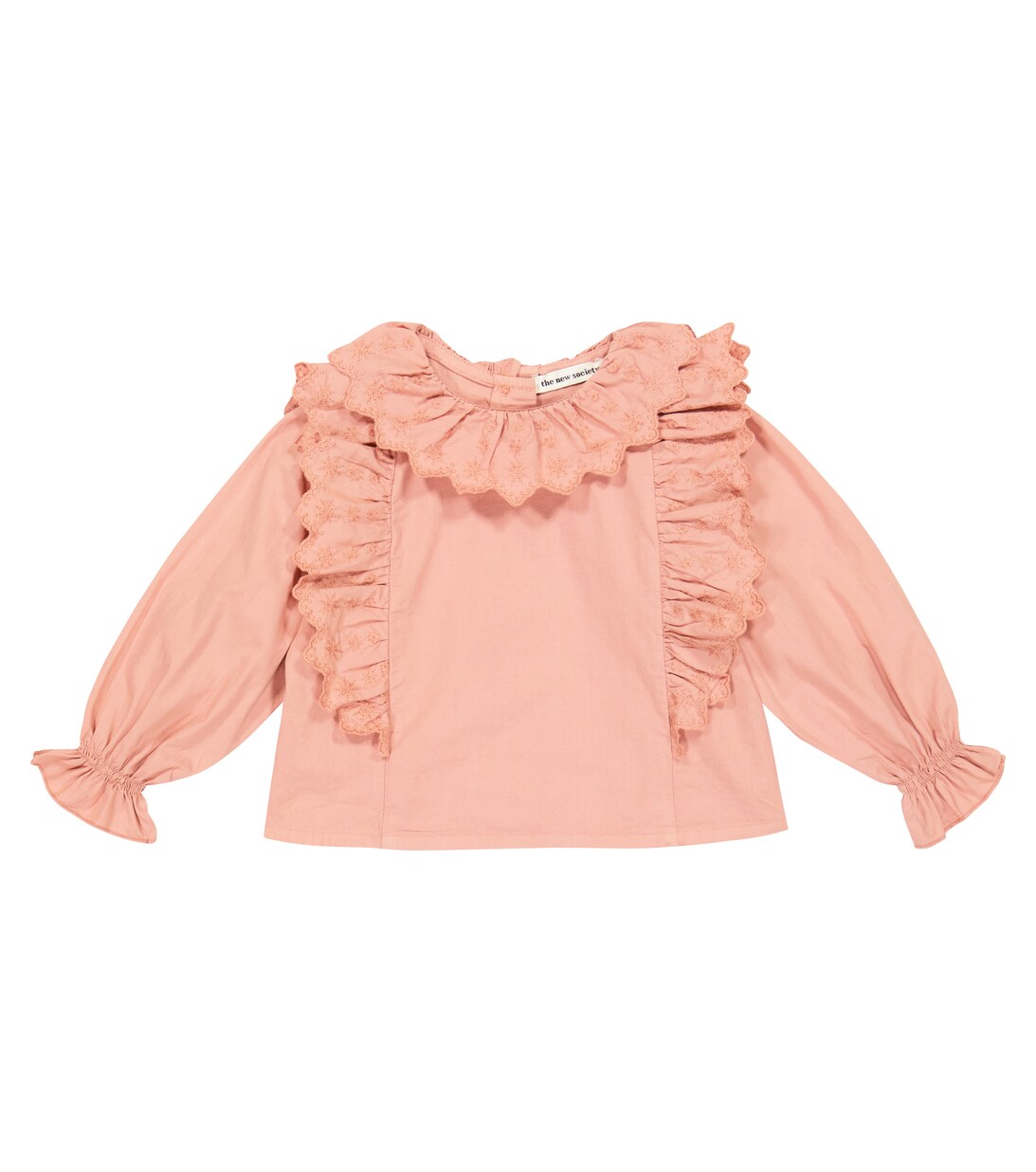 Baby Manon Embroidered Cotton Blouse in Pink - The New Society | Mytheresa