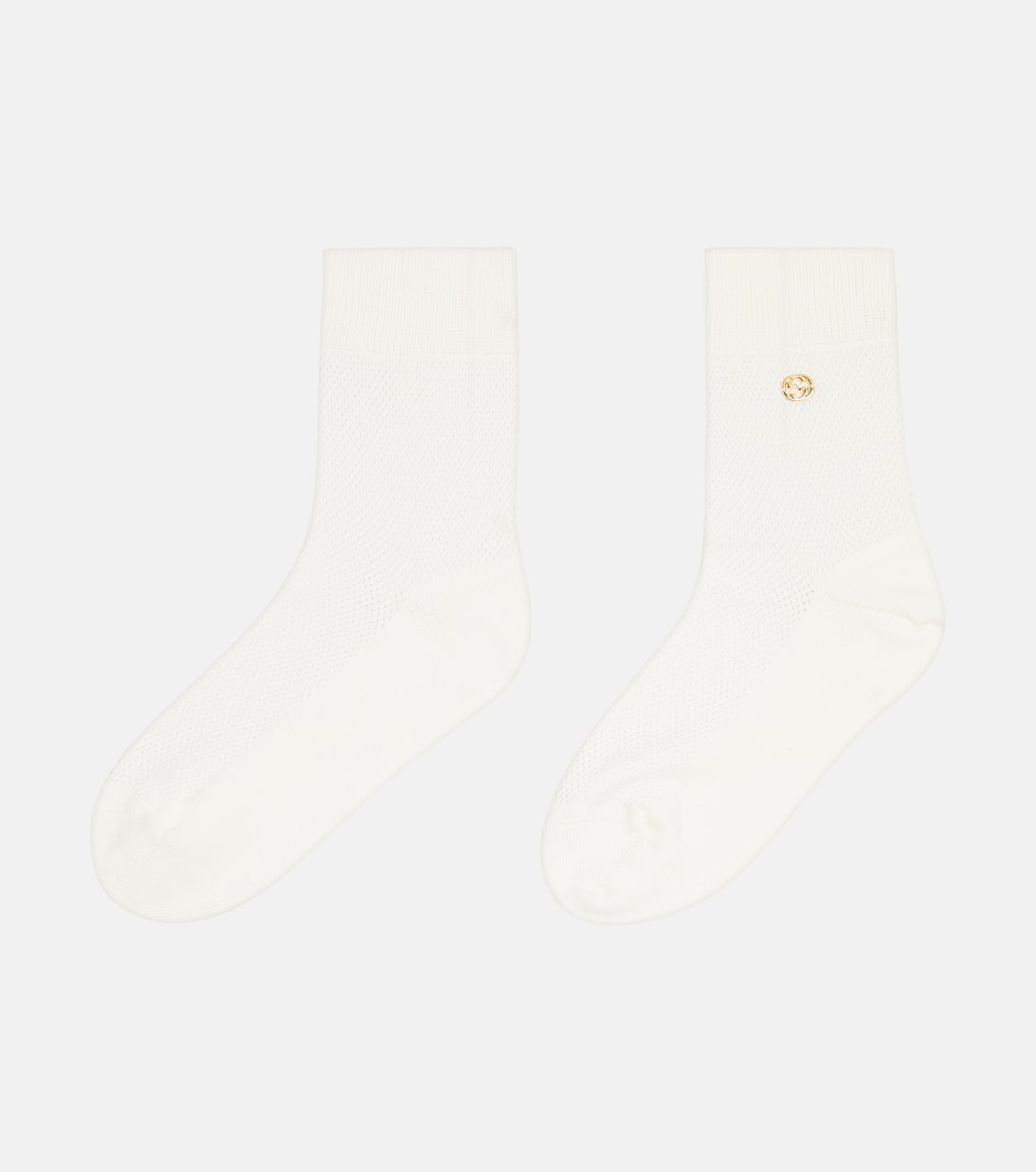 Interlocking G Cotton Blend Socks in White - Gucci | Mytheresa