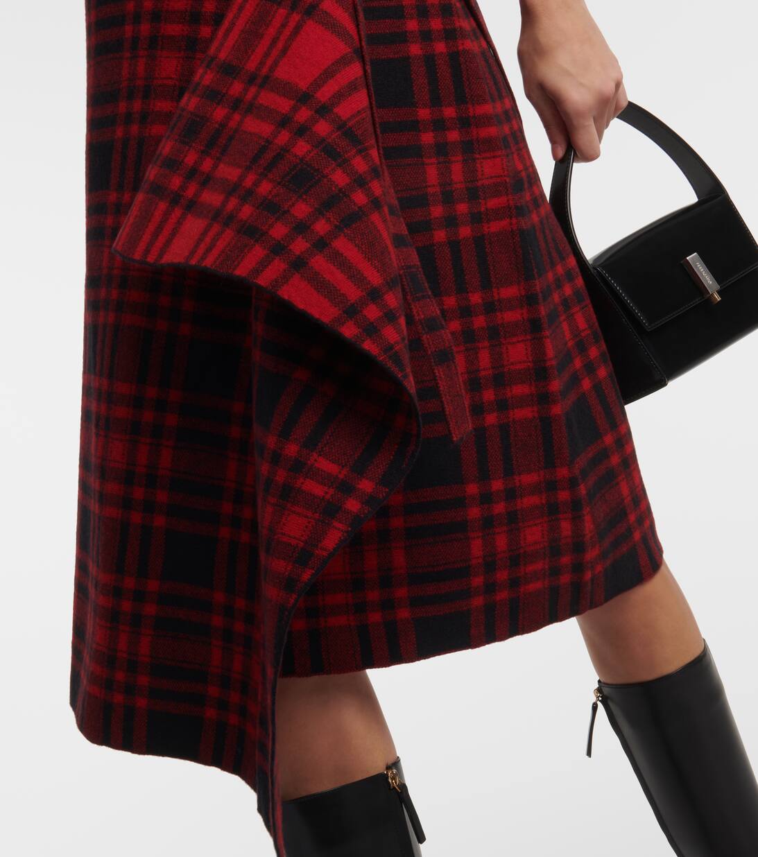 Checked Wool Wrap Skirt in Red - Polo Ralph Lauren | Mytheresa