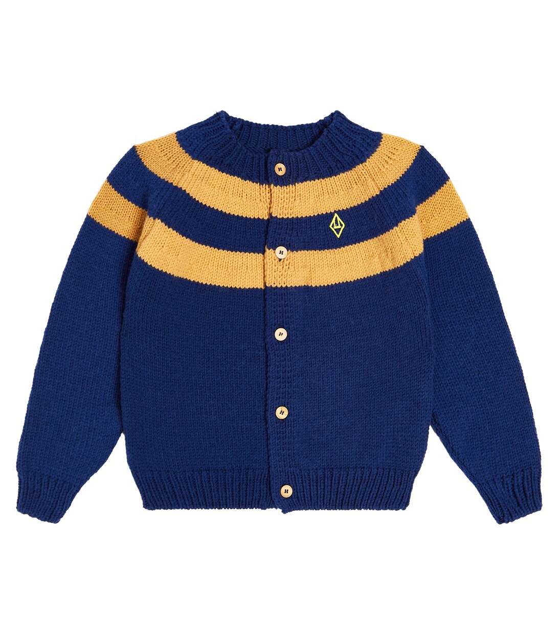 Toucan Striped Wool Cardigan in Blue - The Animals Observatory | Mytheresa
