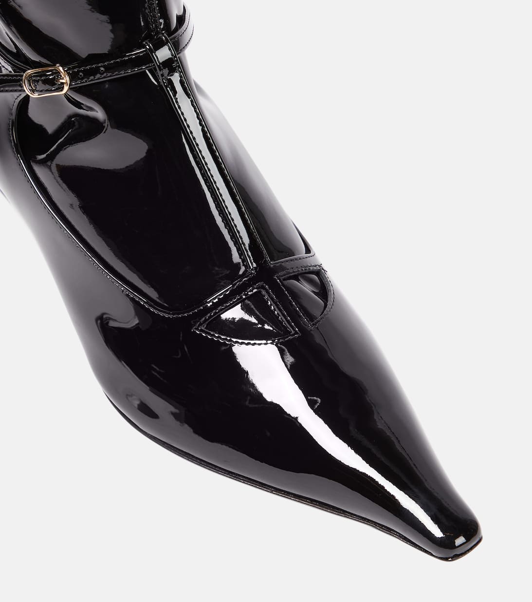 Botines Cyd De Charol en Negro - The Row | Mytheresa