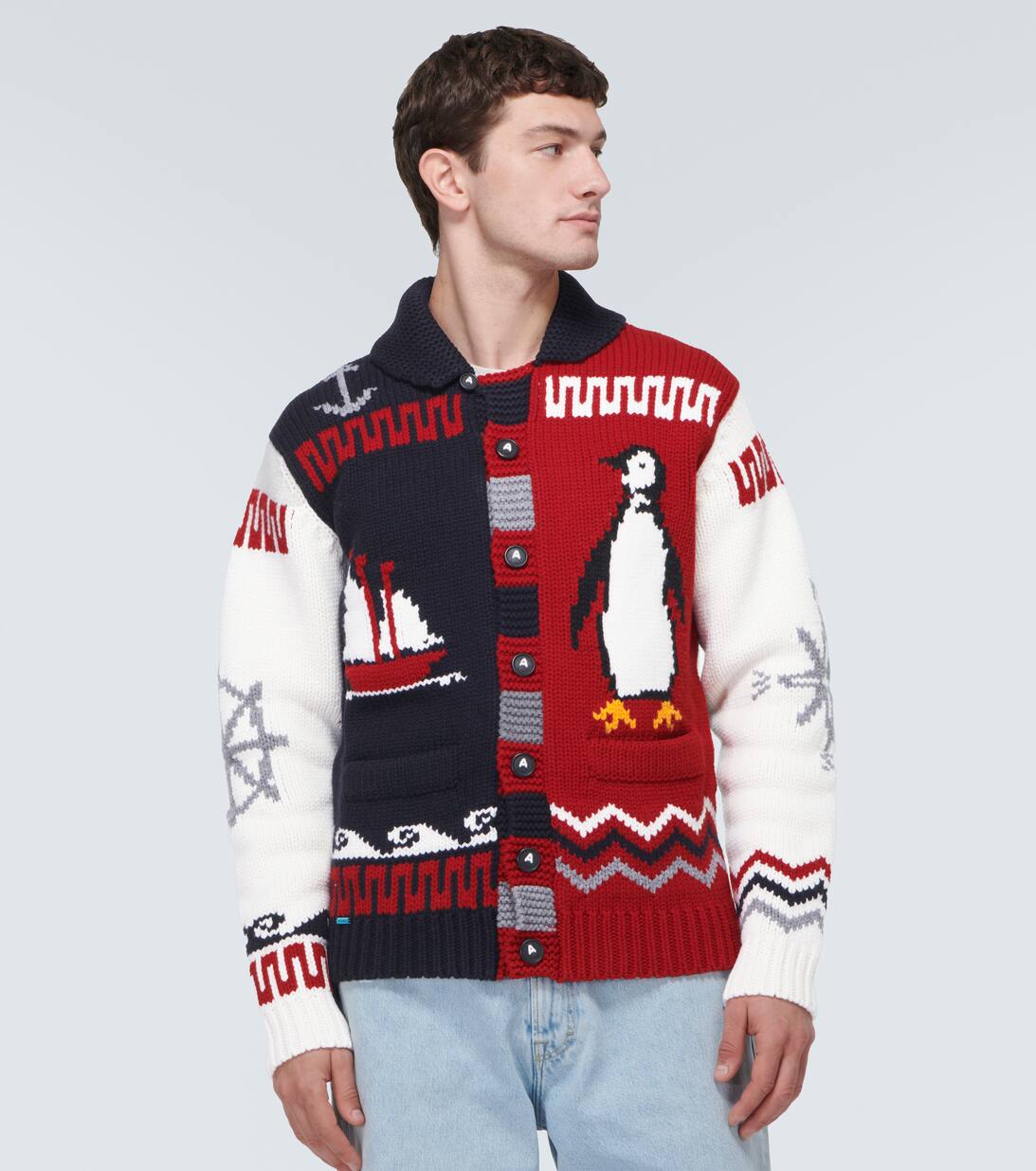 Nautical Virgin Wool Jacket in Multicoloured - Alanui | Mytheresa