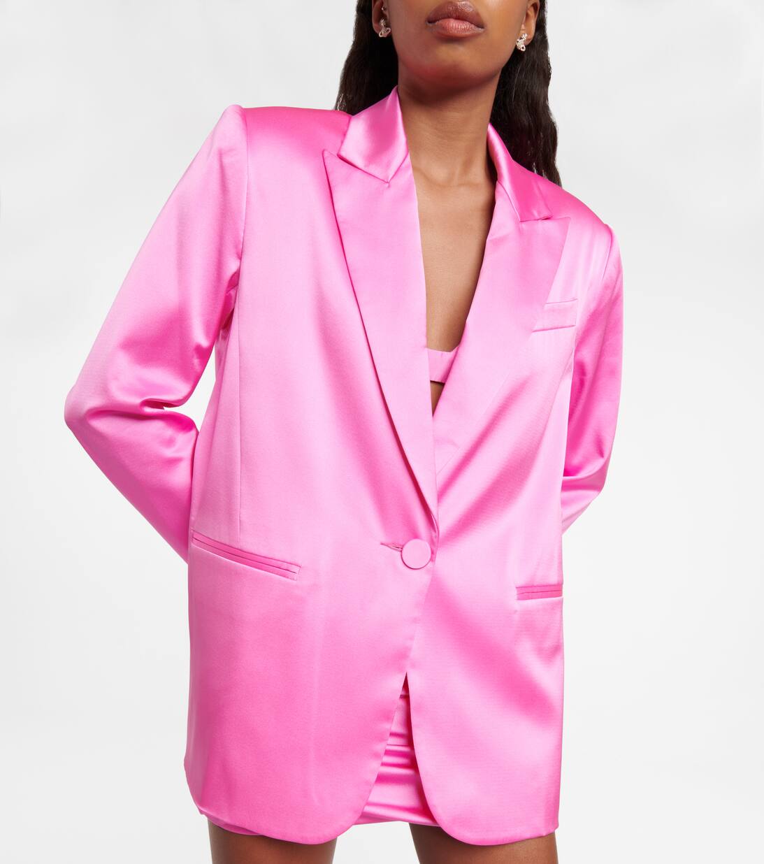 Oversize Blazer Aus Seide in Pink - The Sei | Mytheresa