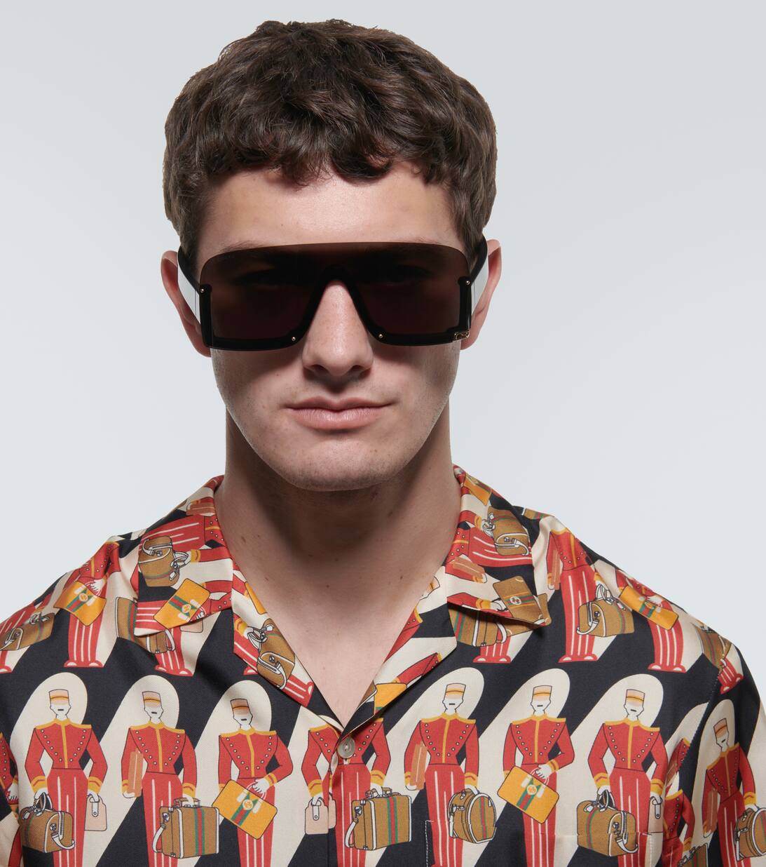 Mask Sunglasses in Black - Gucci | Mytheresa