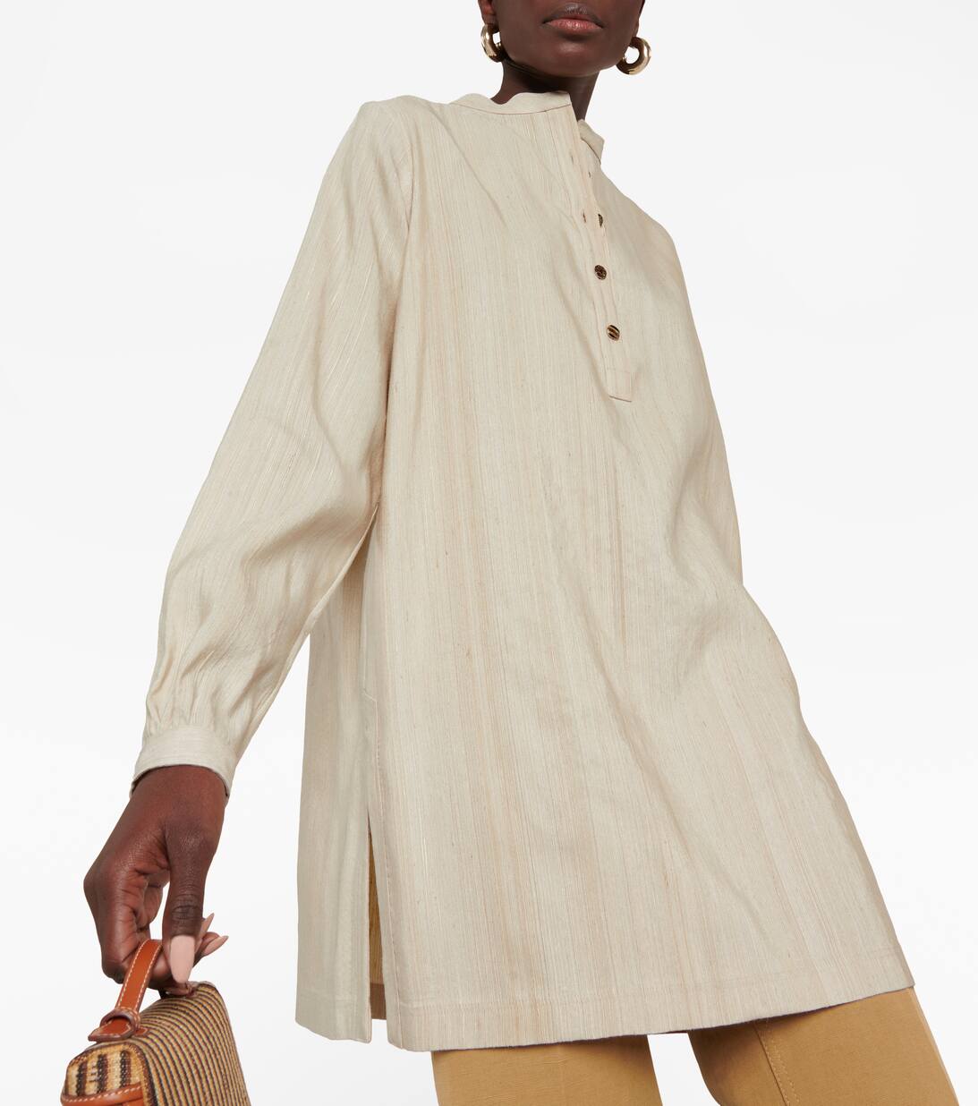 Olga Silk Shirt in White - Loro Piana | Mytheresa