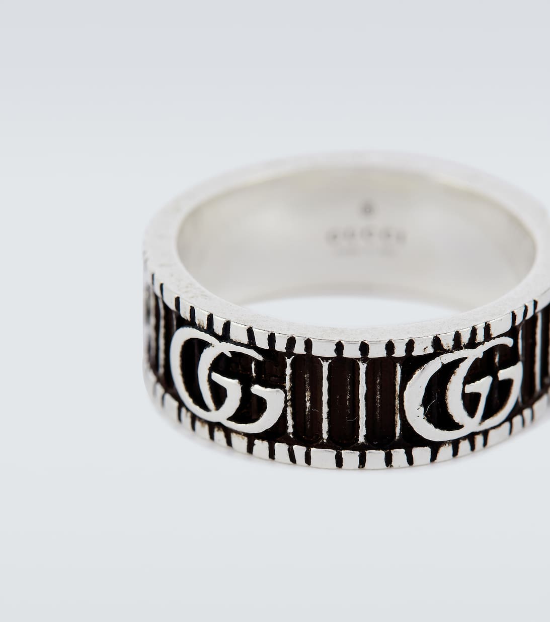 Double G Marmont Ring in Silver - Gucci | Mytheresa