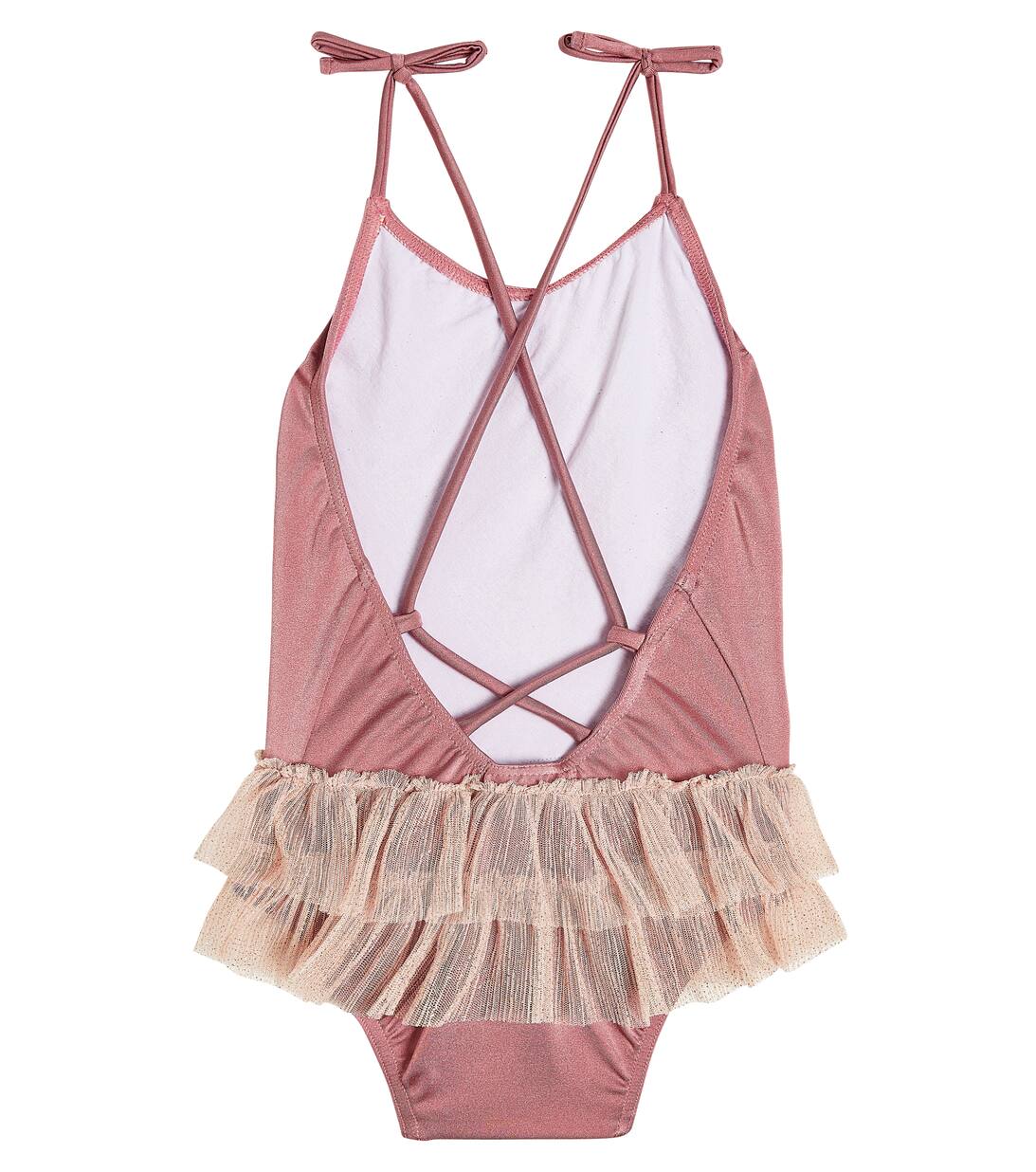 Saint Tropez Tulle Swimsuit in Pink - Suncracy | Mytheresa