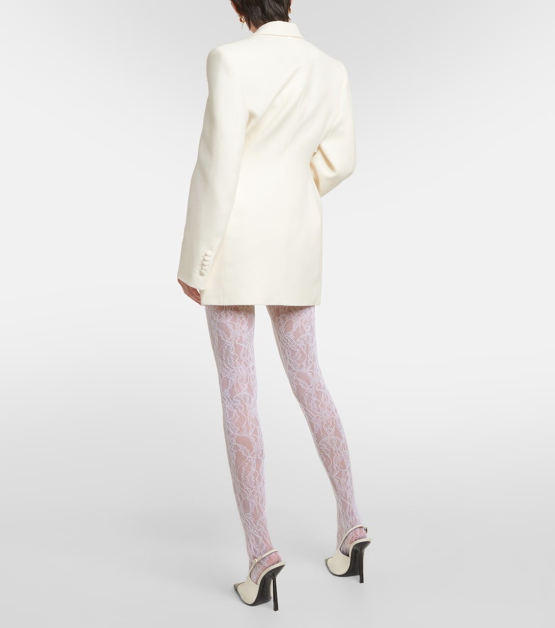 Lace Tights in White - Wardrobe NYC | Mytheresa
