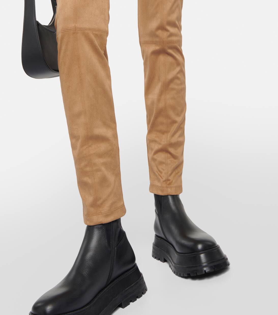 베이지 Leisure Ebe 포 스웨이드 슬림 팬츠 - Max Mara | Mytheresa