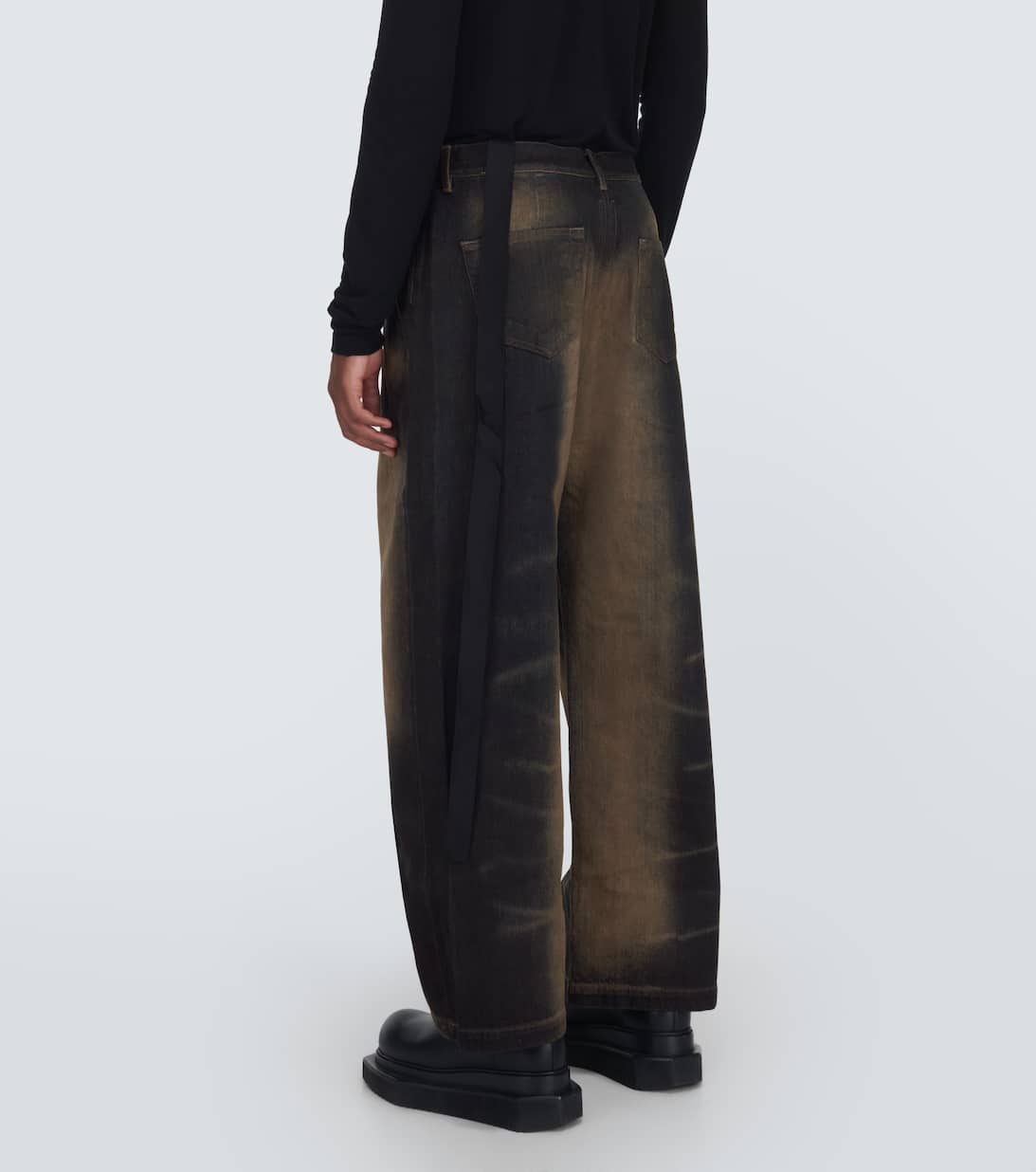 Geth Wide Leg Jeans in Brown - DRKSHDW By Rick Owens | Mytheresa