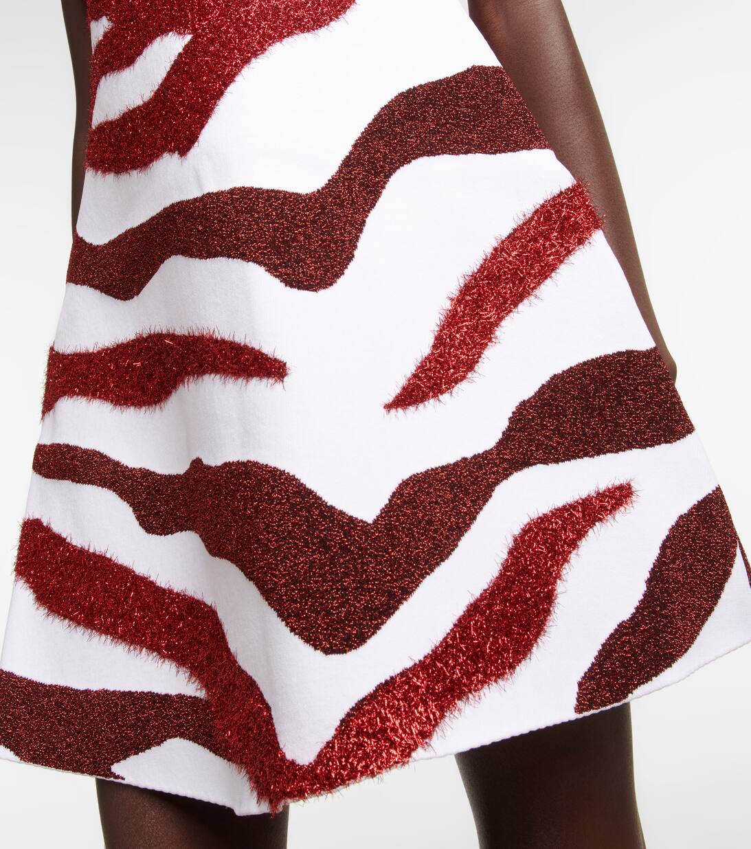 Red And White Zebra Print