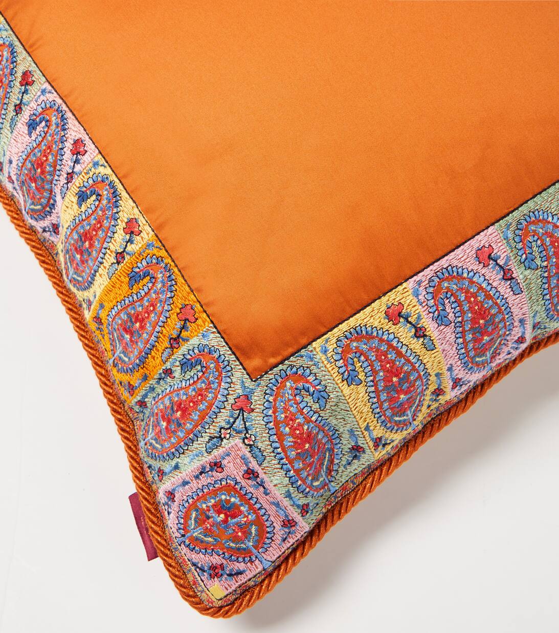 Embroidered Cushion in Orange - Etro | Mytheresa
