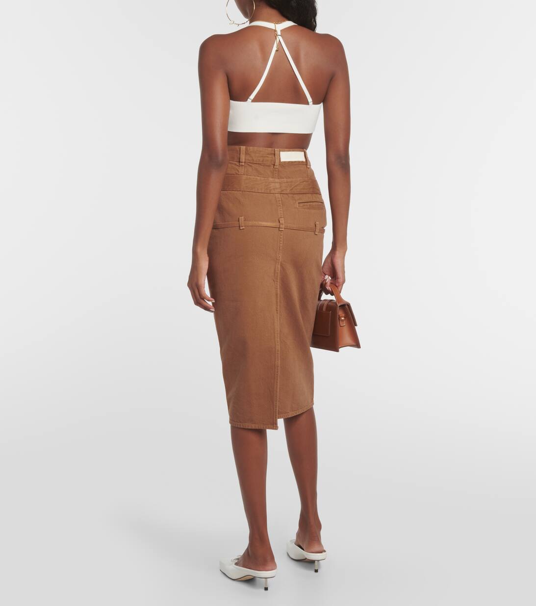 Le Bandeau Frivolli Ruffled Bra Top in White - Jacquemus | Mytheresa