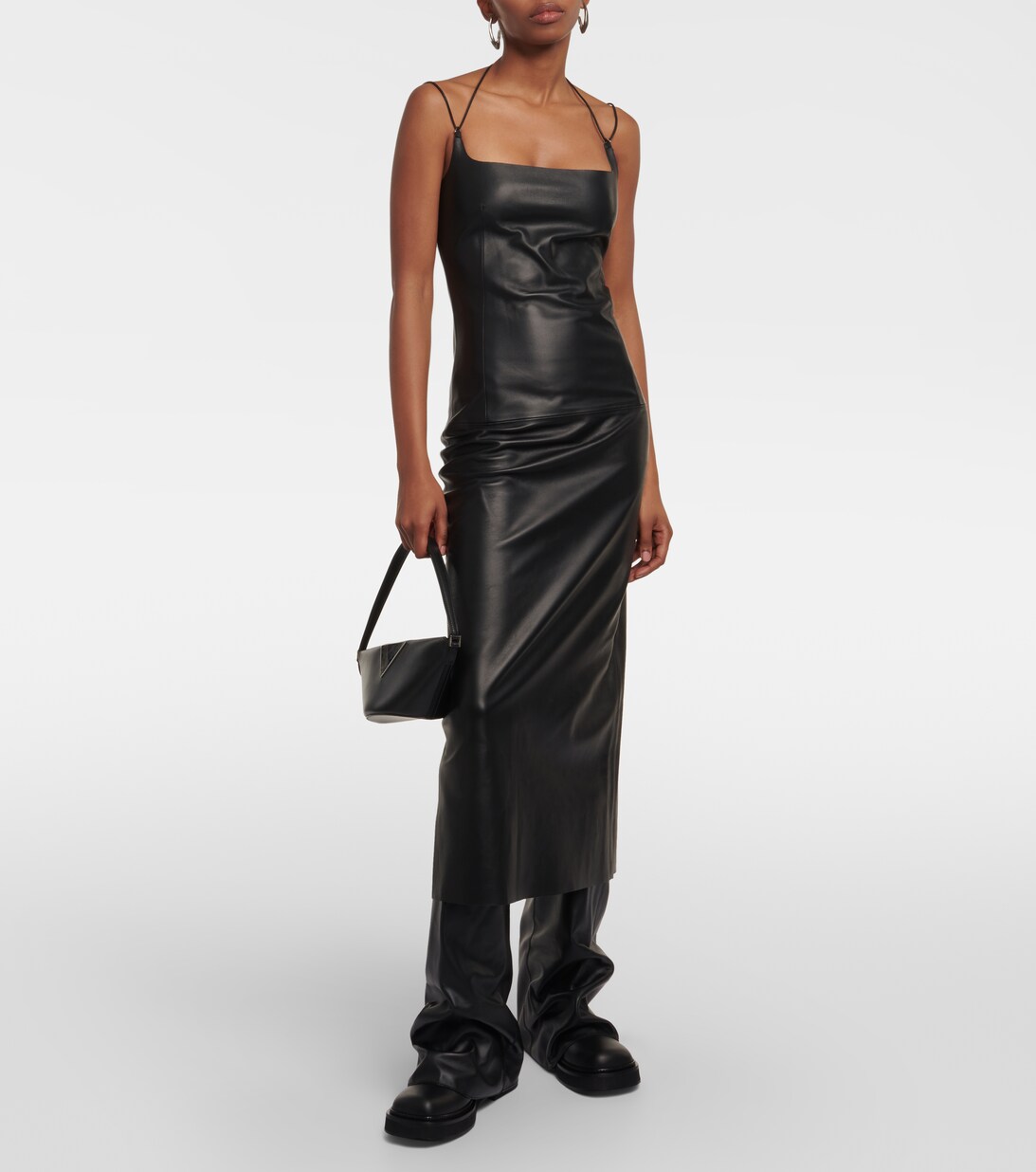 Robin Leather Knee High Boots in Black - The Attico | Mytheresa