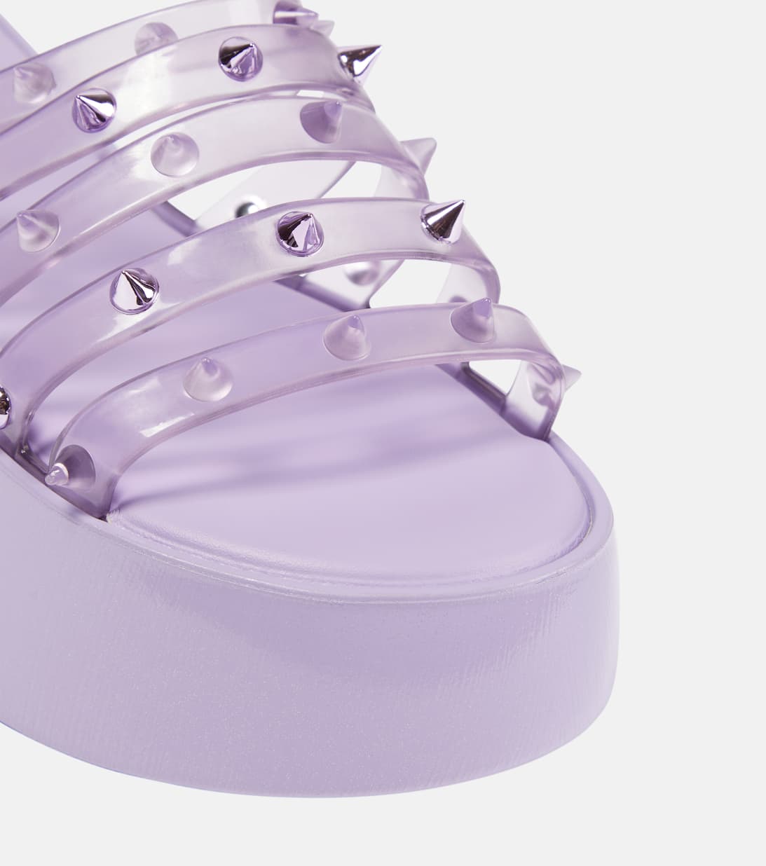X Melissa Becky Punk Platform Slides in Purple - Jean Paul Gaultier ...