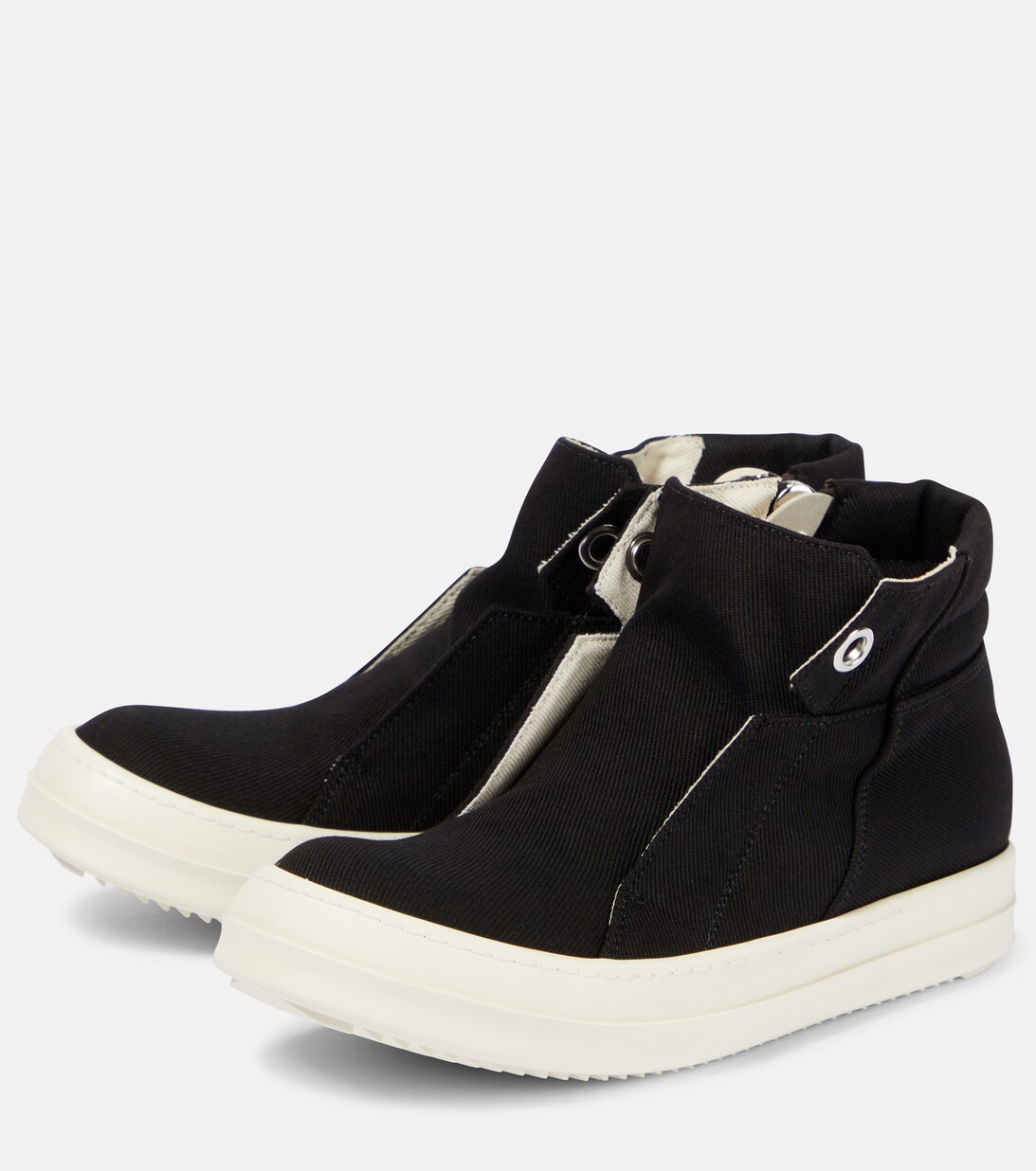 Dunk Denim High Top Sneakers in Black - Rick Owens | Mytheresa