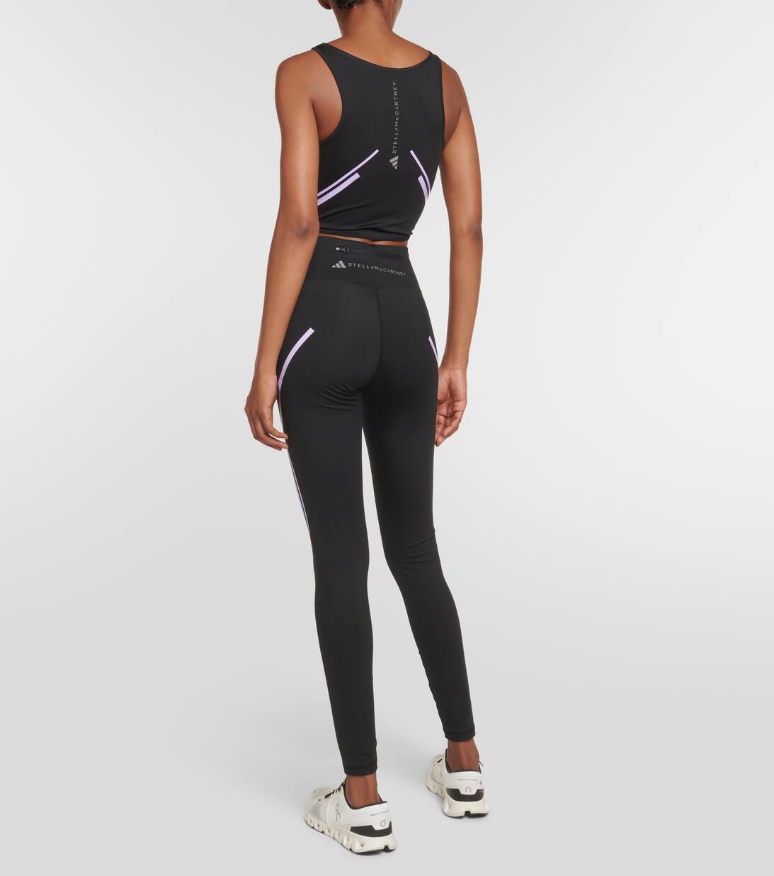 黑色的true Pace运动文胸 Adidas By Stella Mc Cartney Mytheresa