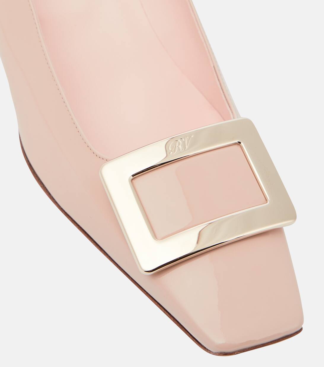 Belle Vivier Patent Leather Pumps in Beige - Roger Vivier | Mytheresa