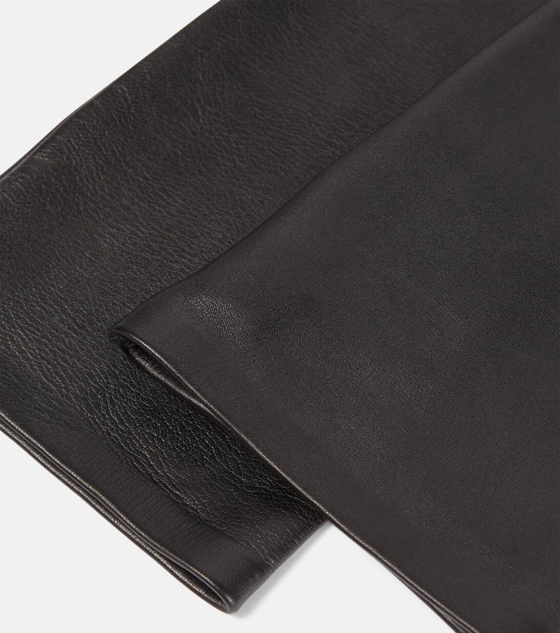 Simon Leather Gloves in Black - The Row | Mytheresa