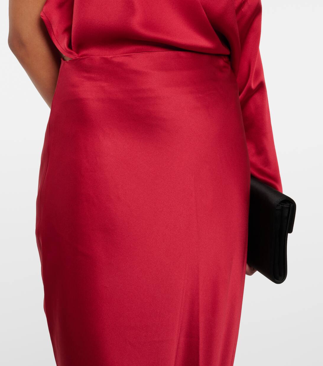 Silk Satin Maxi Skirt in Red - The Sei | Mytheresa