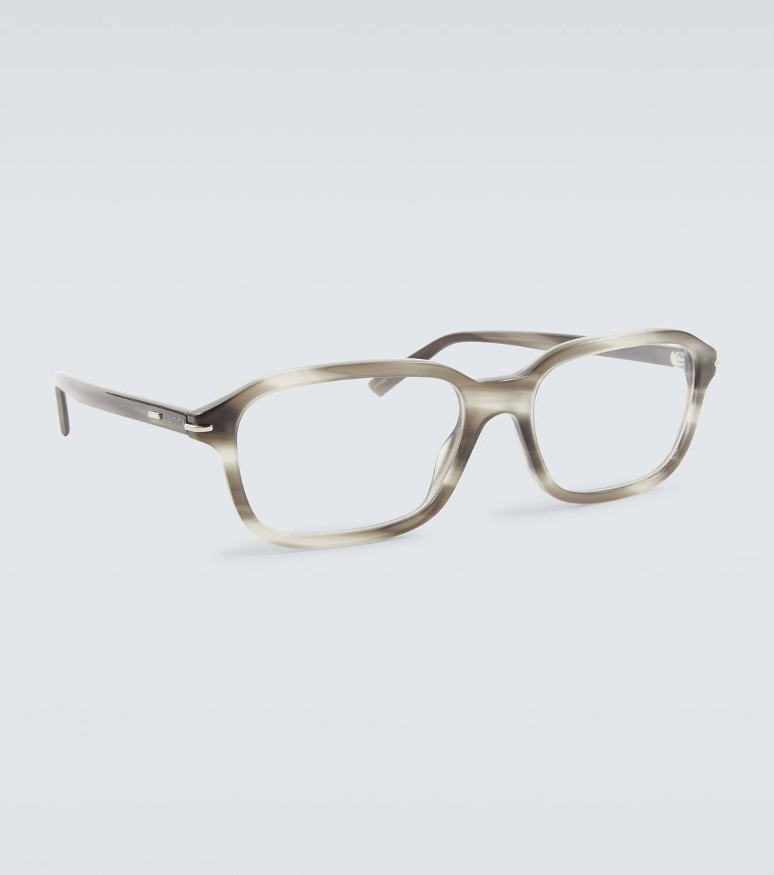 Rectangular Glasses in Brown - Gucci | Mytheresa