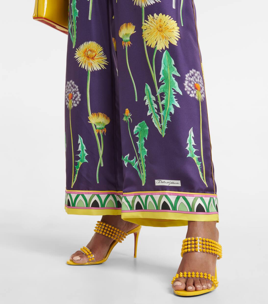 Spike Only 85 PVC And Leather Sandals in Yellow - Christian Louboutin ...