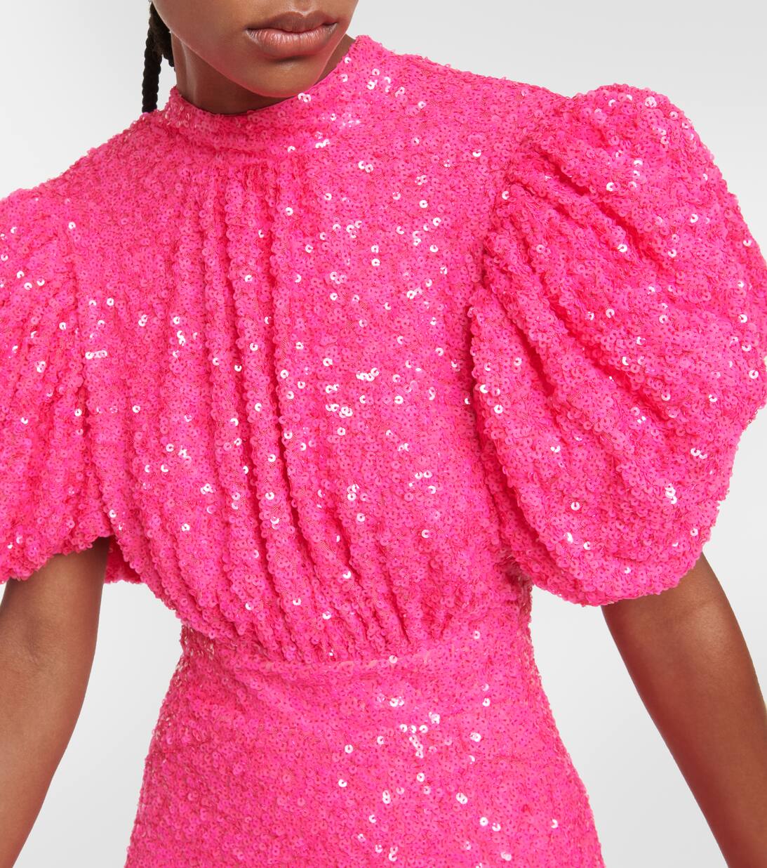 Sequined Maxi Dress in Pink - Rotate Birger Christensen | Mytheresa
