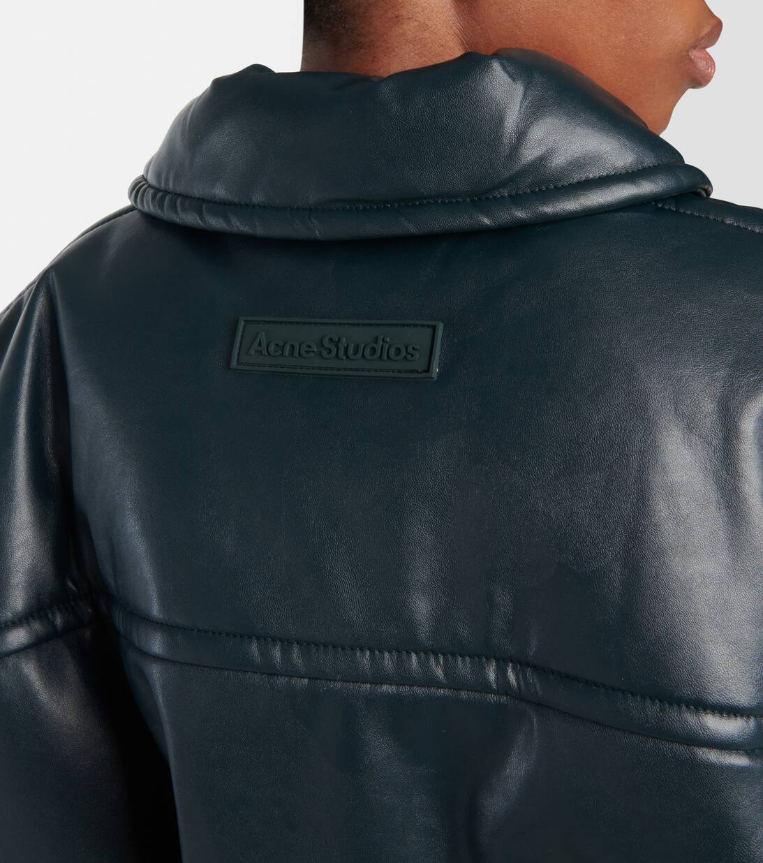 Onnea Faux Leather Bomber Jacket in Green - Acne Studios | Mytheresa