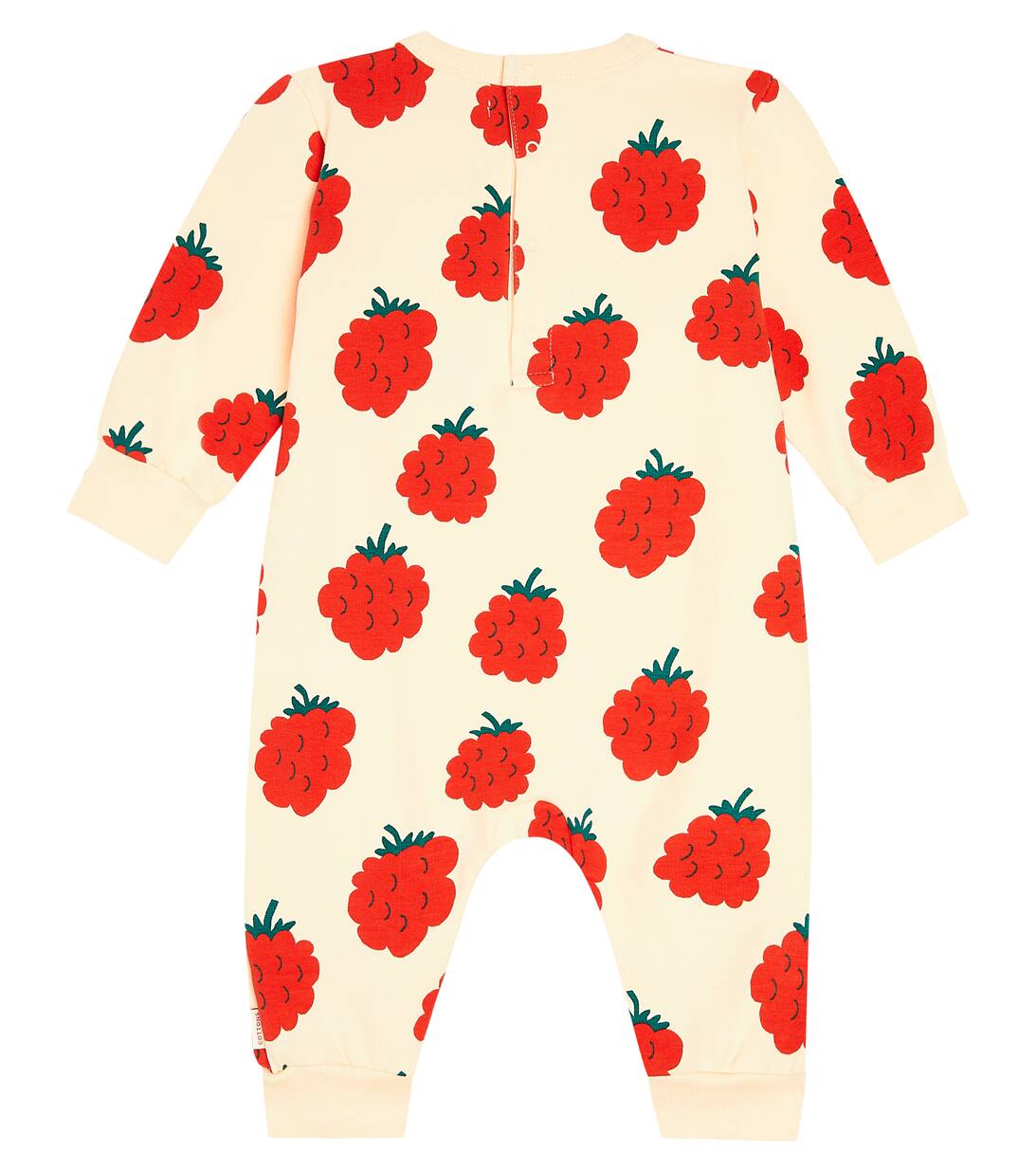 Baby Raspberries Cotton Playsuit in Beige - Tinycottons | Mytheresa