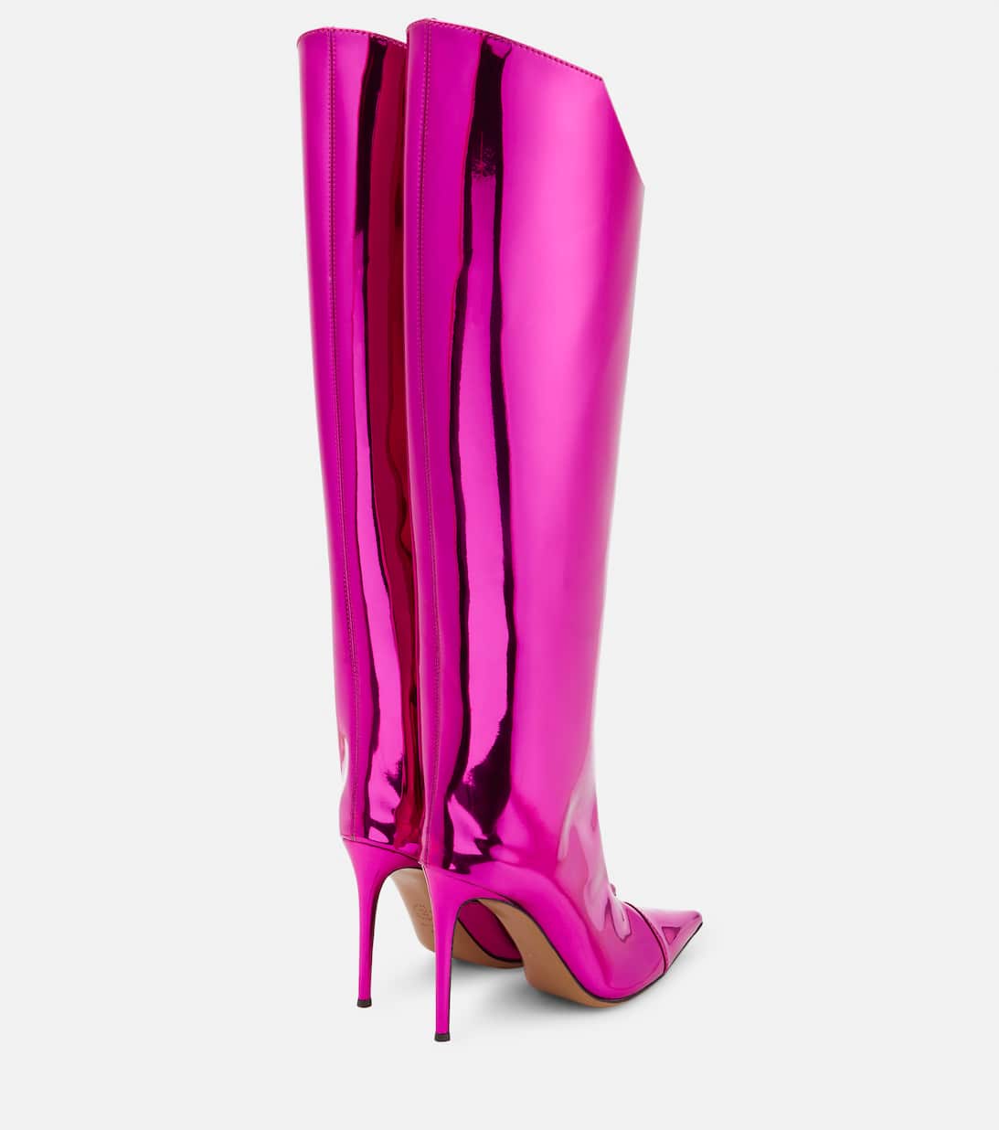 Metallic Over The Knee Boots in Pink - Alexandre Vauthier | Mytheresa