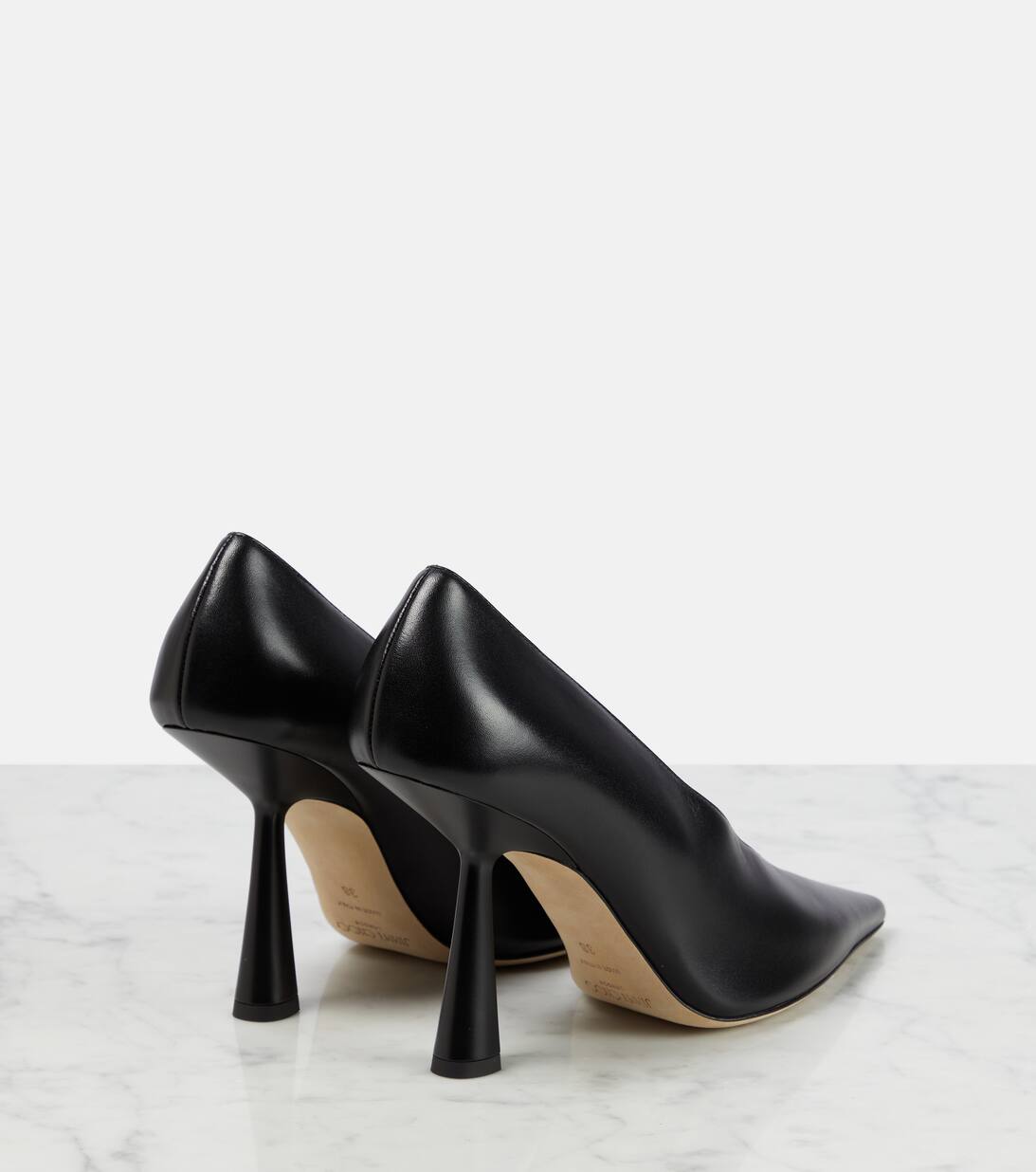 黑色的maryanne 100 皮革高跟鞋 Jimmy Choo Mytheresa