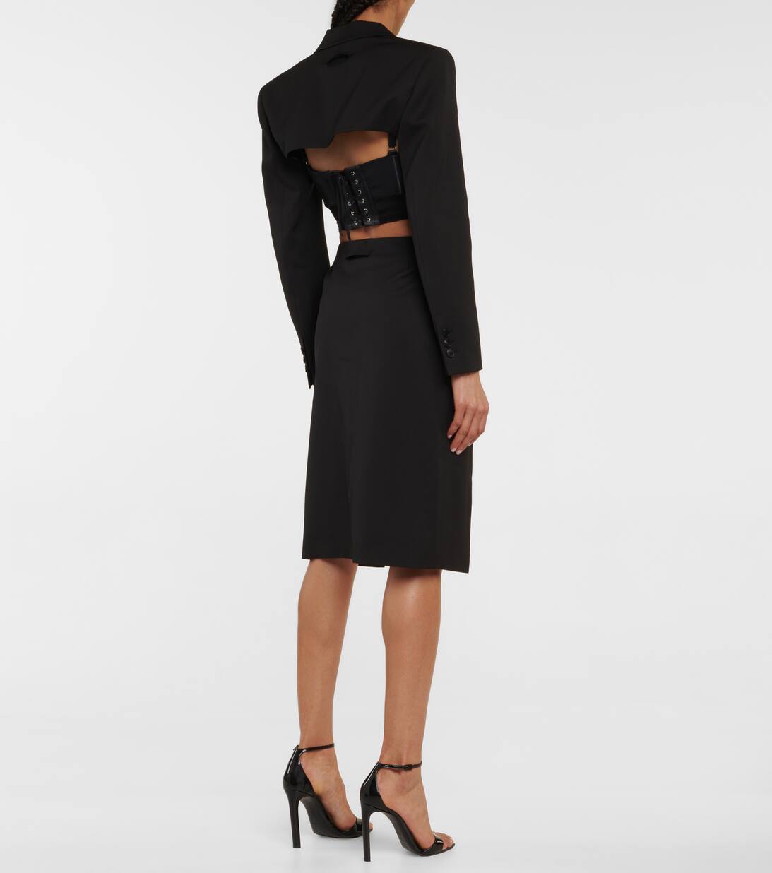 X Lotta Volkova High Rise Shorts in Black - Jean Paul Gaultier | Mytheresa