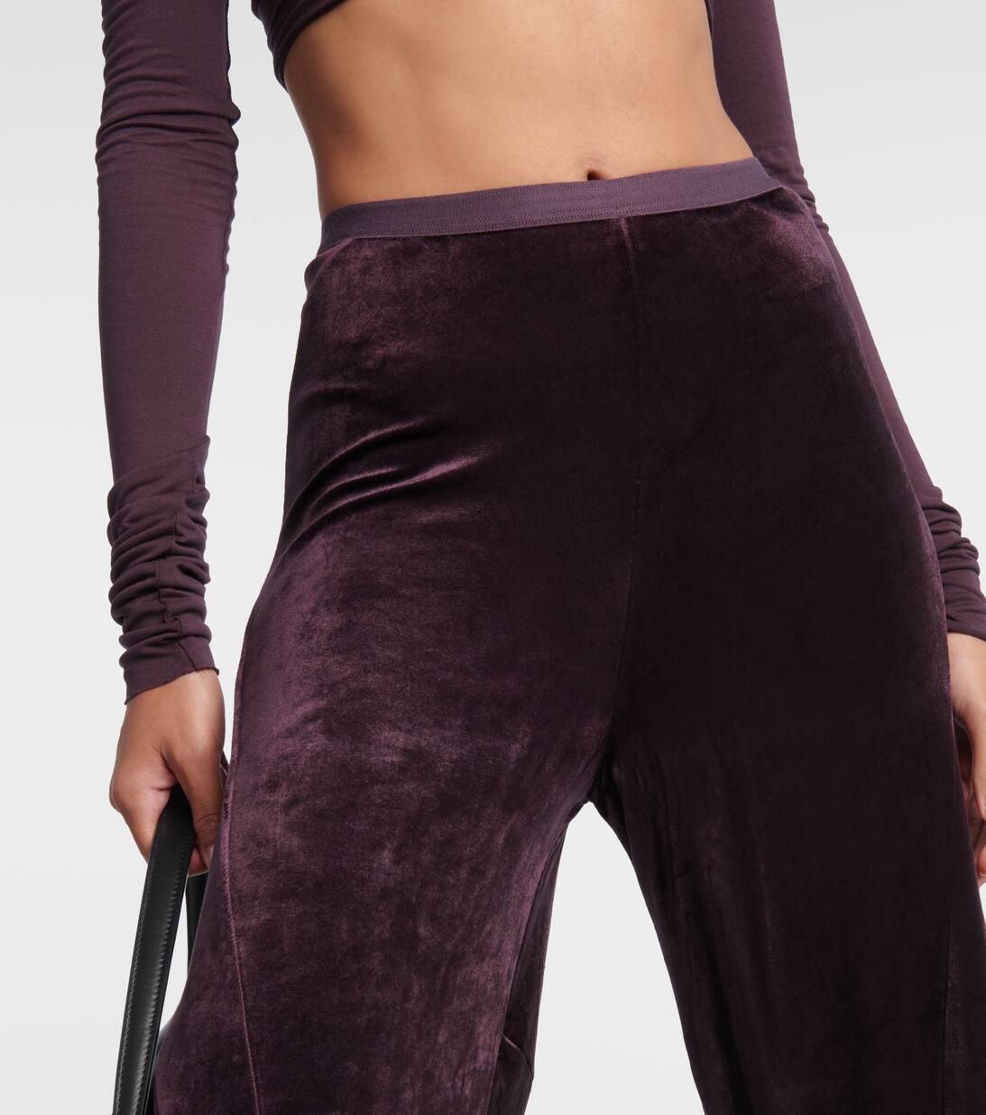 Hose Aus Samt in Lila - Rick Owens | Mytheresa