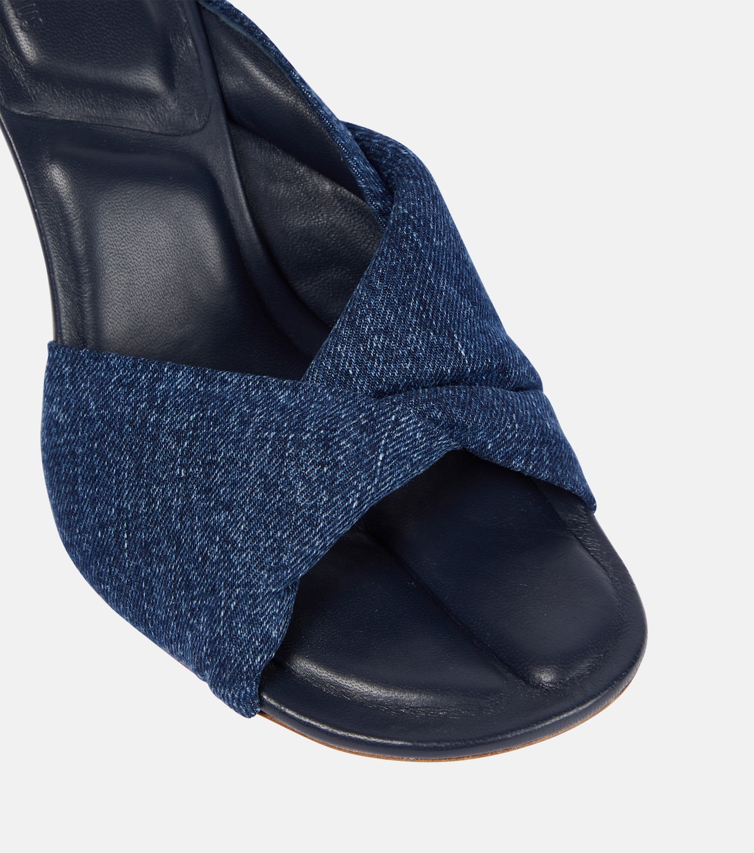 Les Mules Bagnu Denim Mules in Blue - Jacquemus | Mytheresa