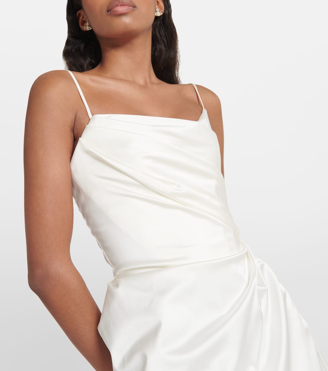 Bridal Venus Embellished Satin Minidress in White - Vivienne Westwood ...