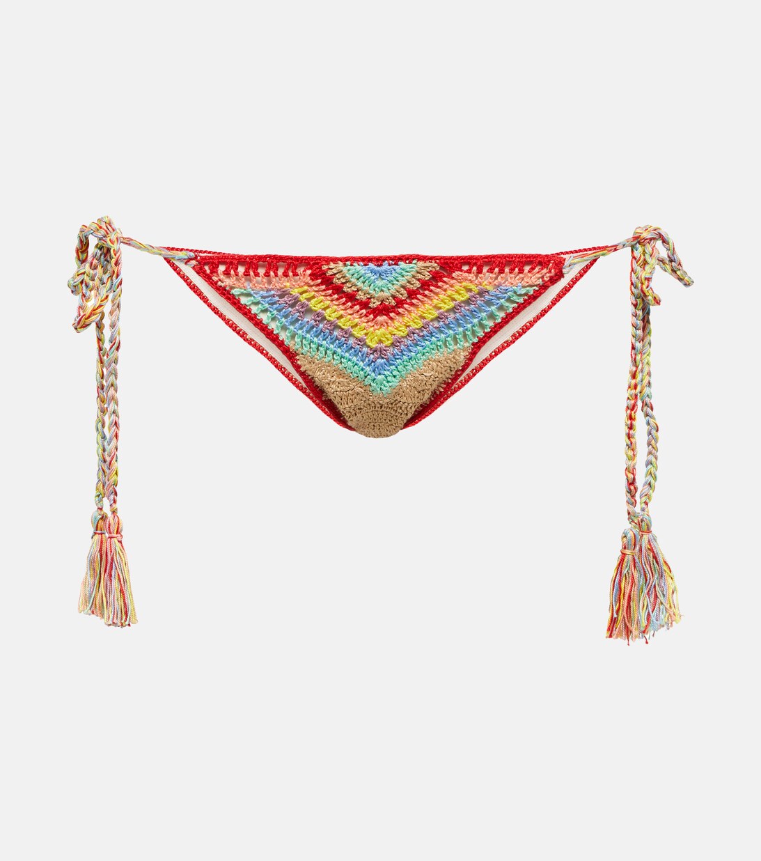 Crochet Bikini Bottoms in Multicoloured - Anna Kosturova | Mytheresa