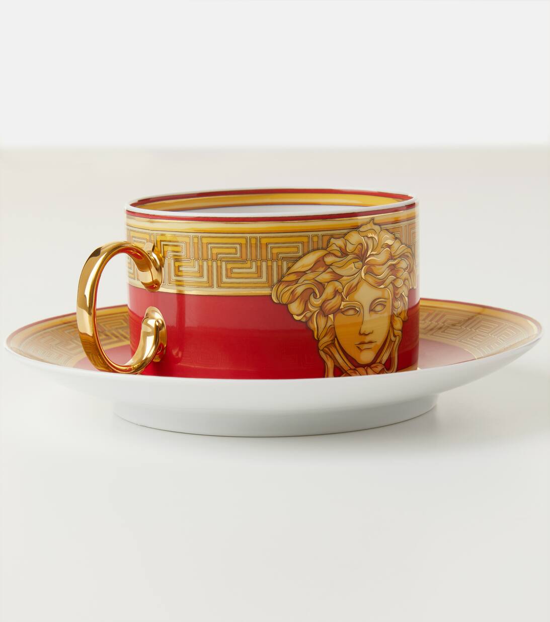 Tasse A The Et Soucoupe Medusa Amplified en Dore – Versace Home | Mytheresa