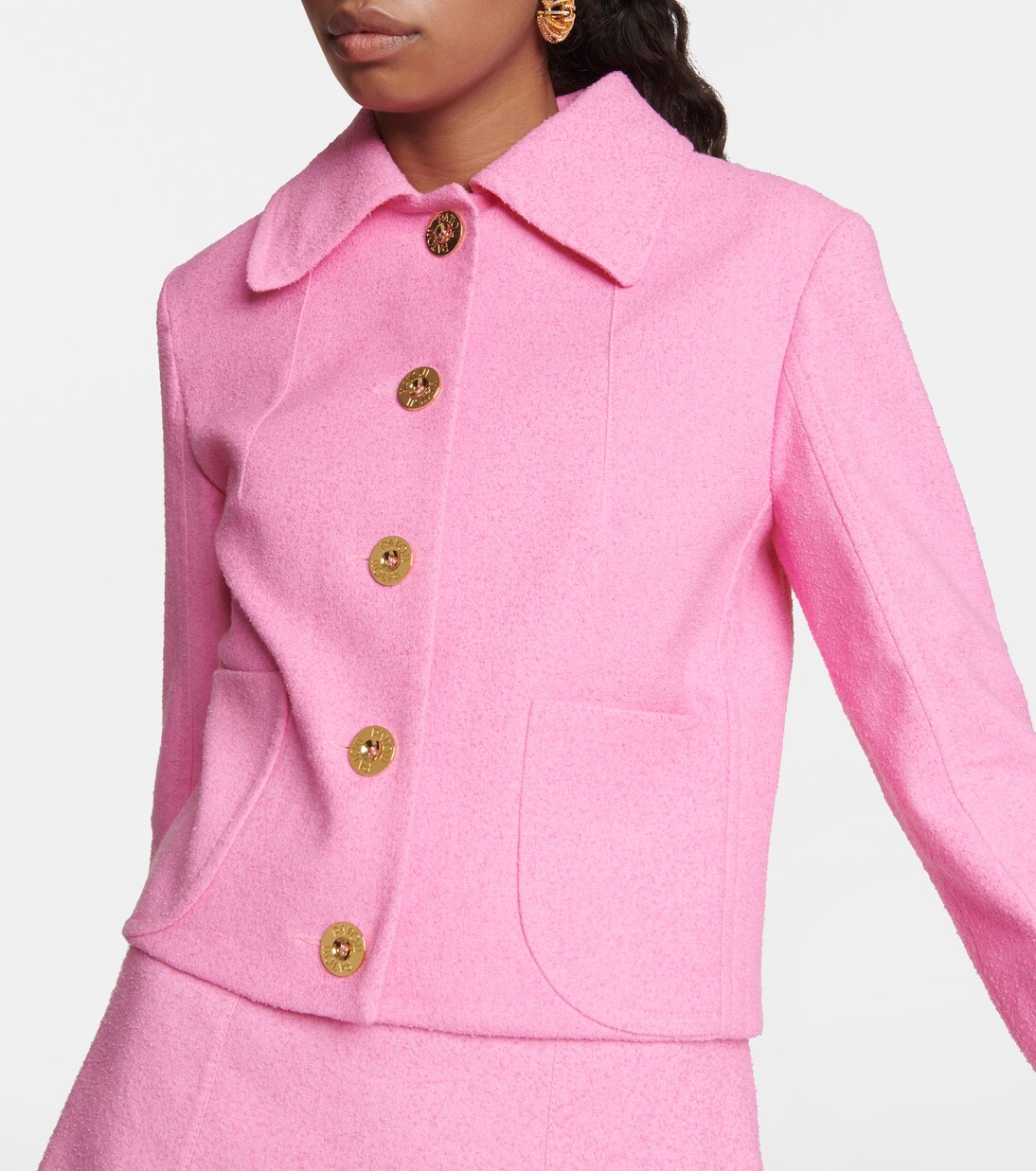Tweed jacket in pink - Patou | Mytheresa