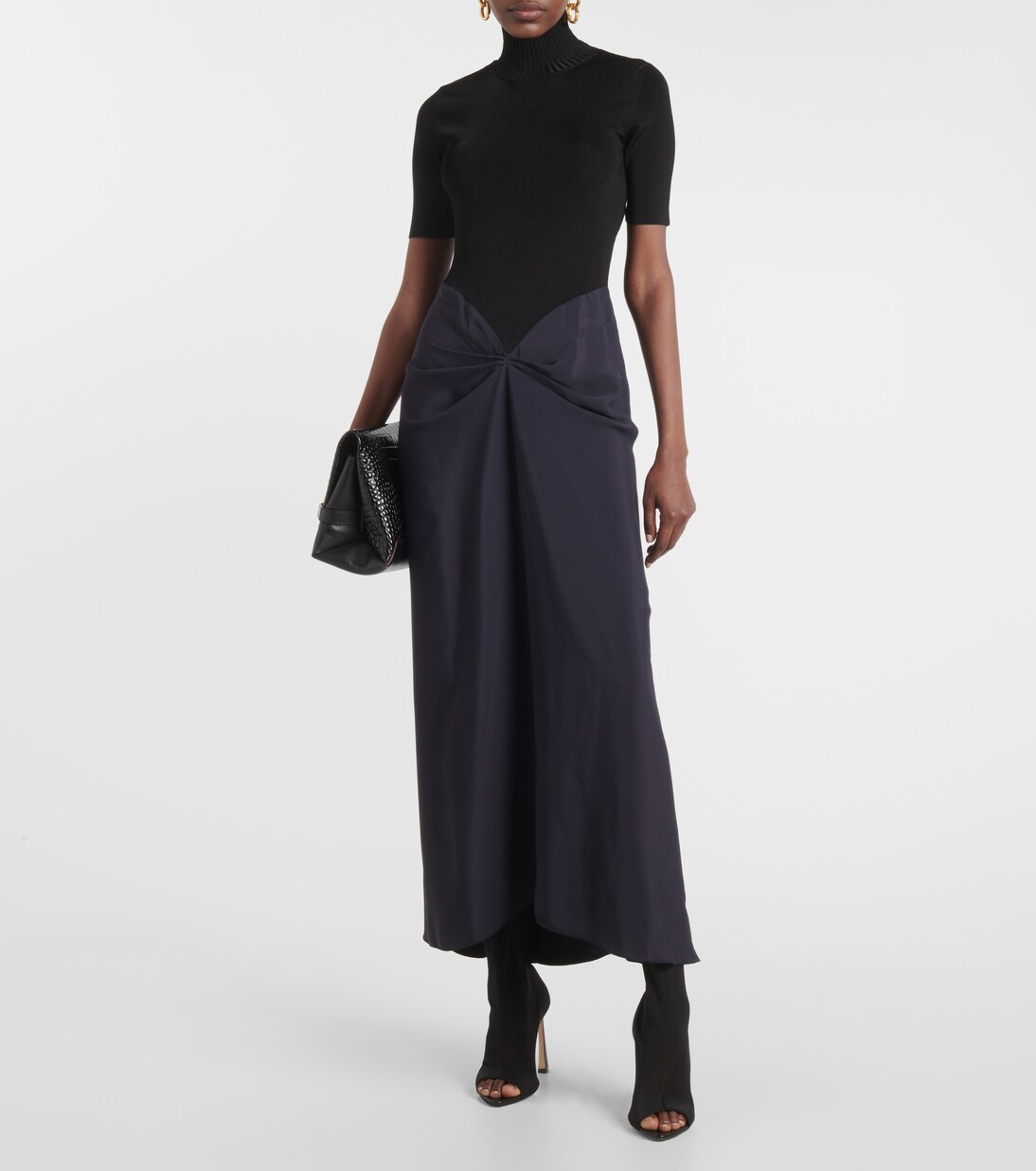 Peep Toe over-the-knee boots in black - Victoria Beckham | Mytheresa