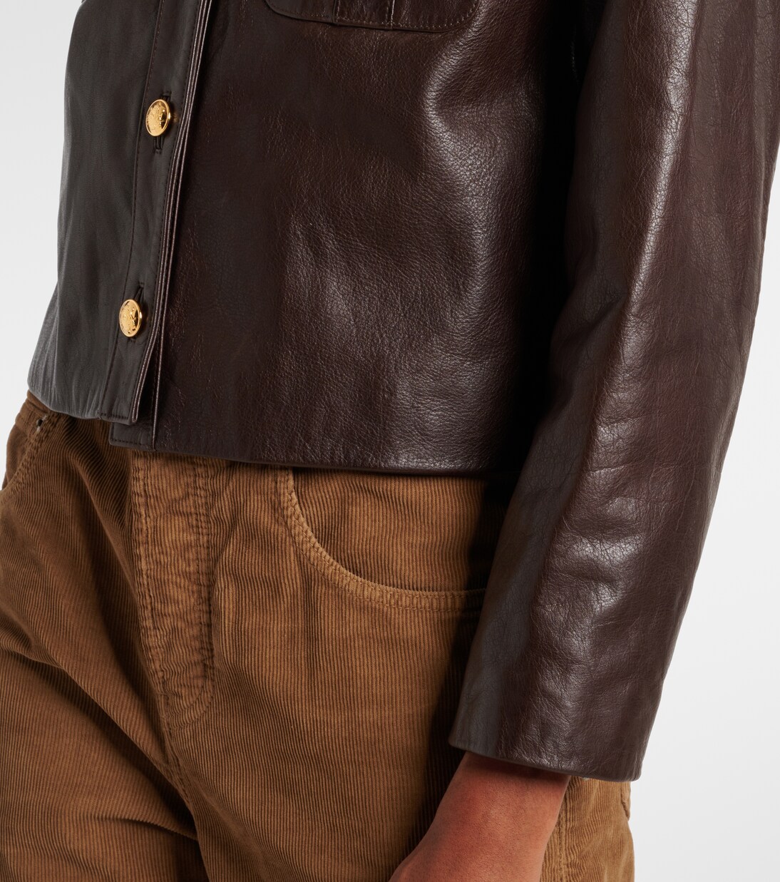 Kitra leather jacket in brown - Nili Lotan | Mytheresa