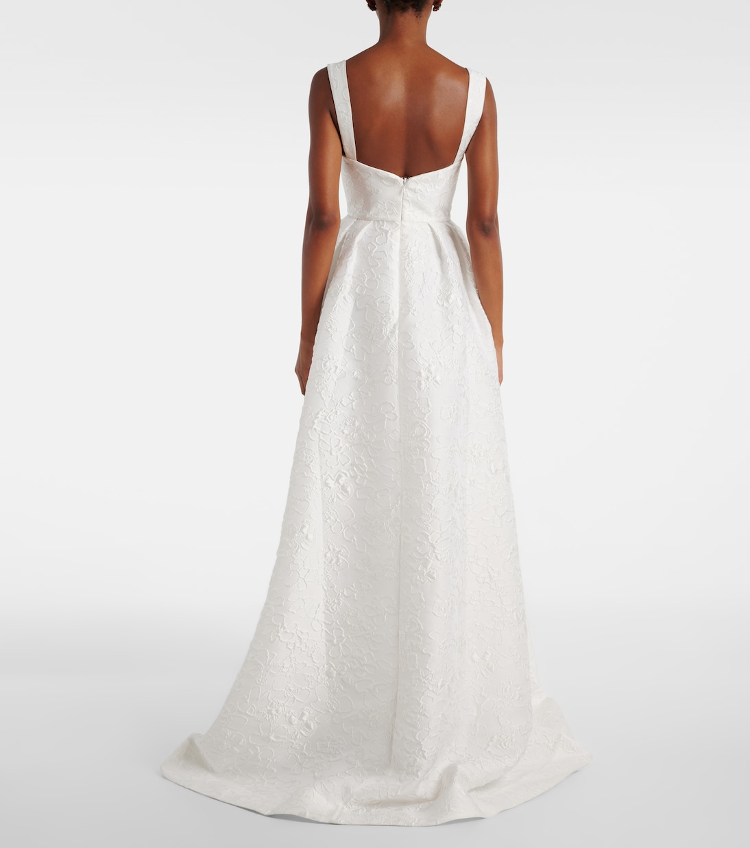 Bridal Esther brocade gown in white - Rebecca Vallance | Mytheresa