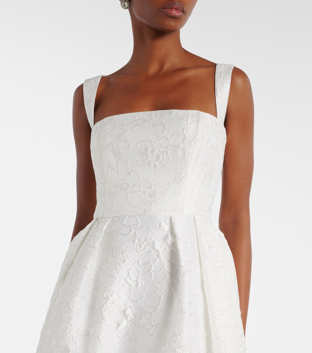 Bridal Esther brocade gown in white - Rebecca Vallance | Mytheresa