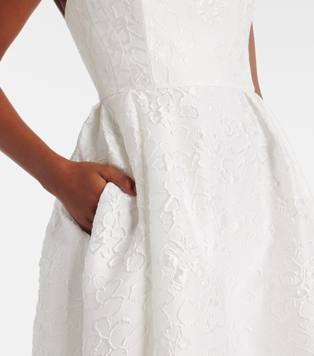 Bridal Esther brocade gown in white - Rebecca Vallance | Mytheresa