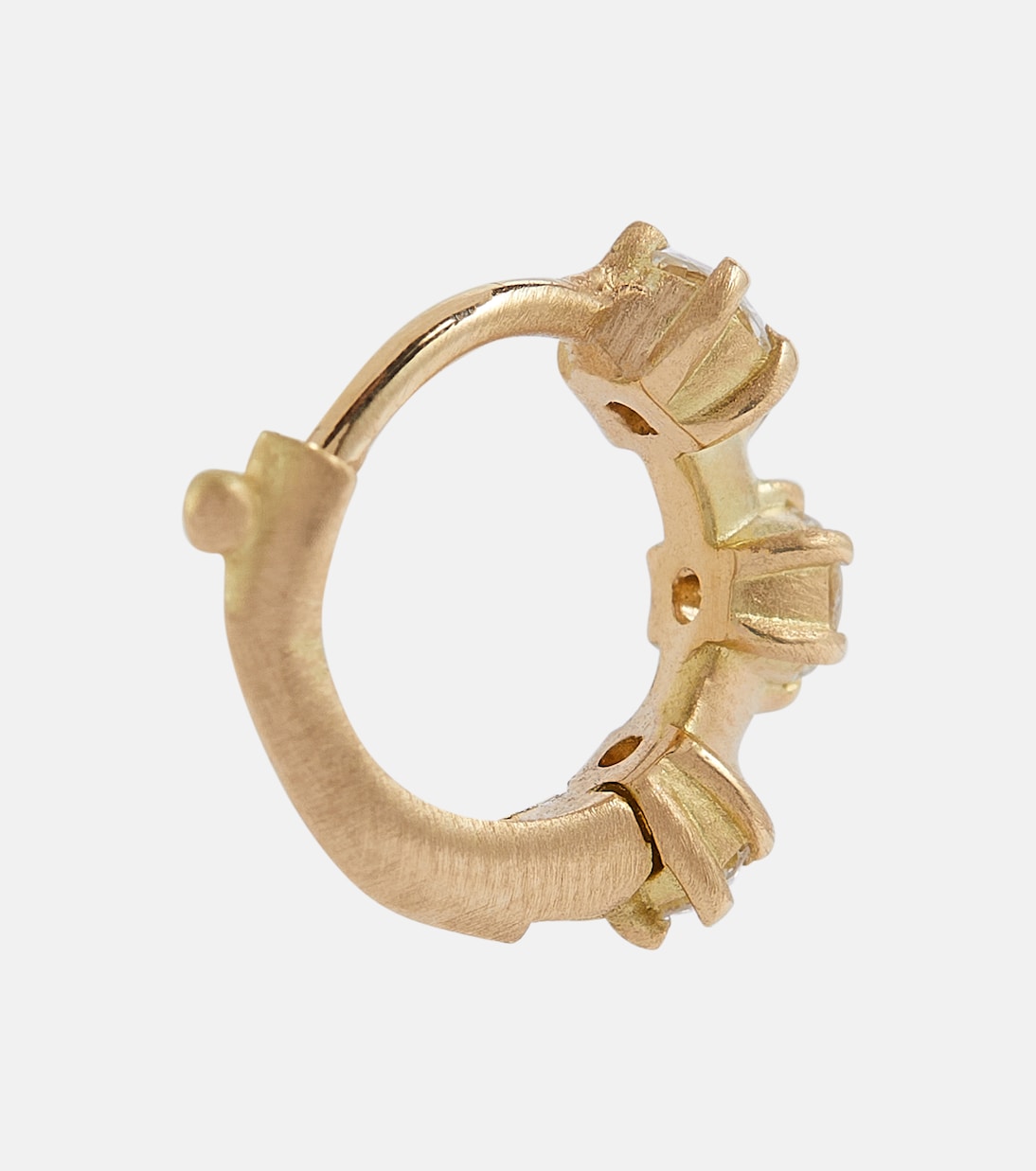Kismet Mini 18kt gold earrings with diamonds in gold - Jade Trau ...