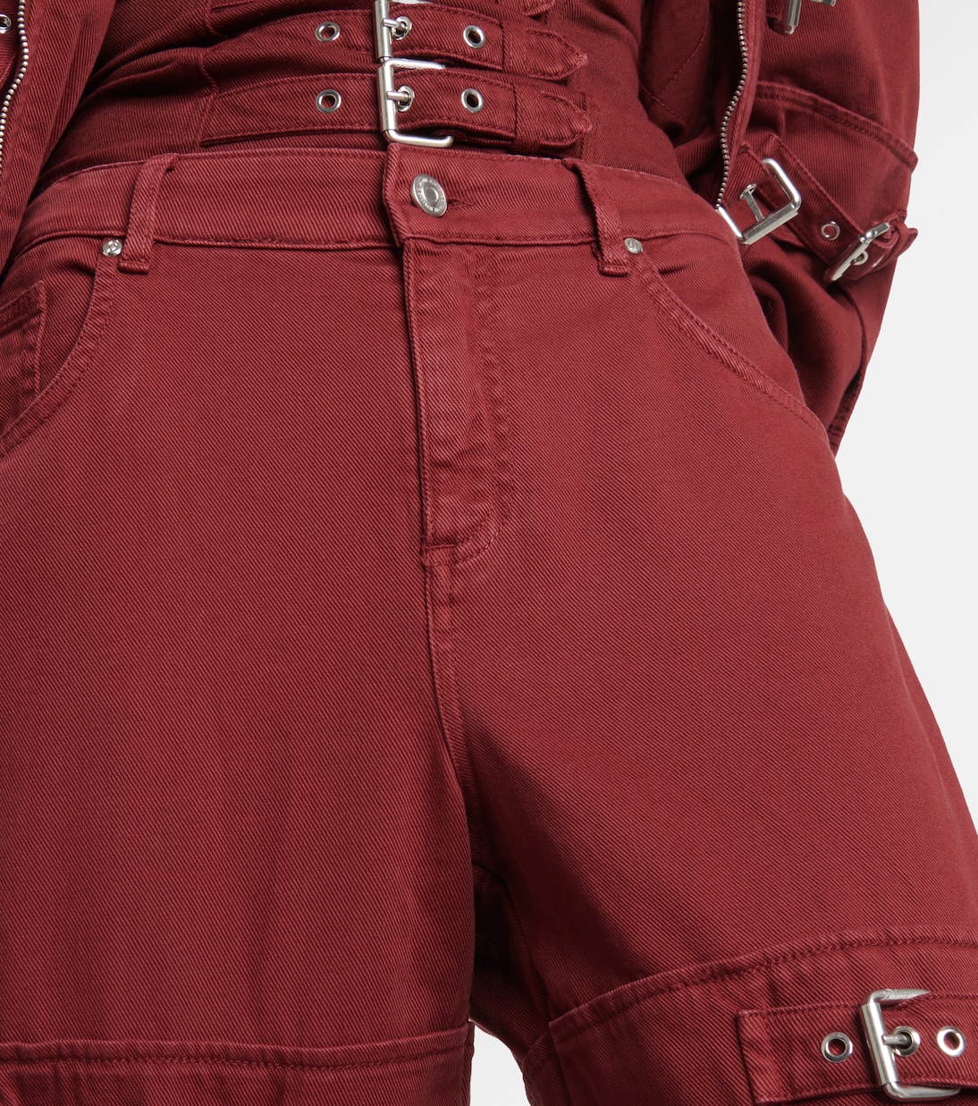 Mid-rise boyfriend jeans in red - Blumarine | Mytheresa