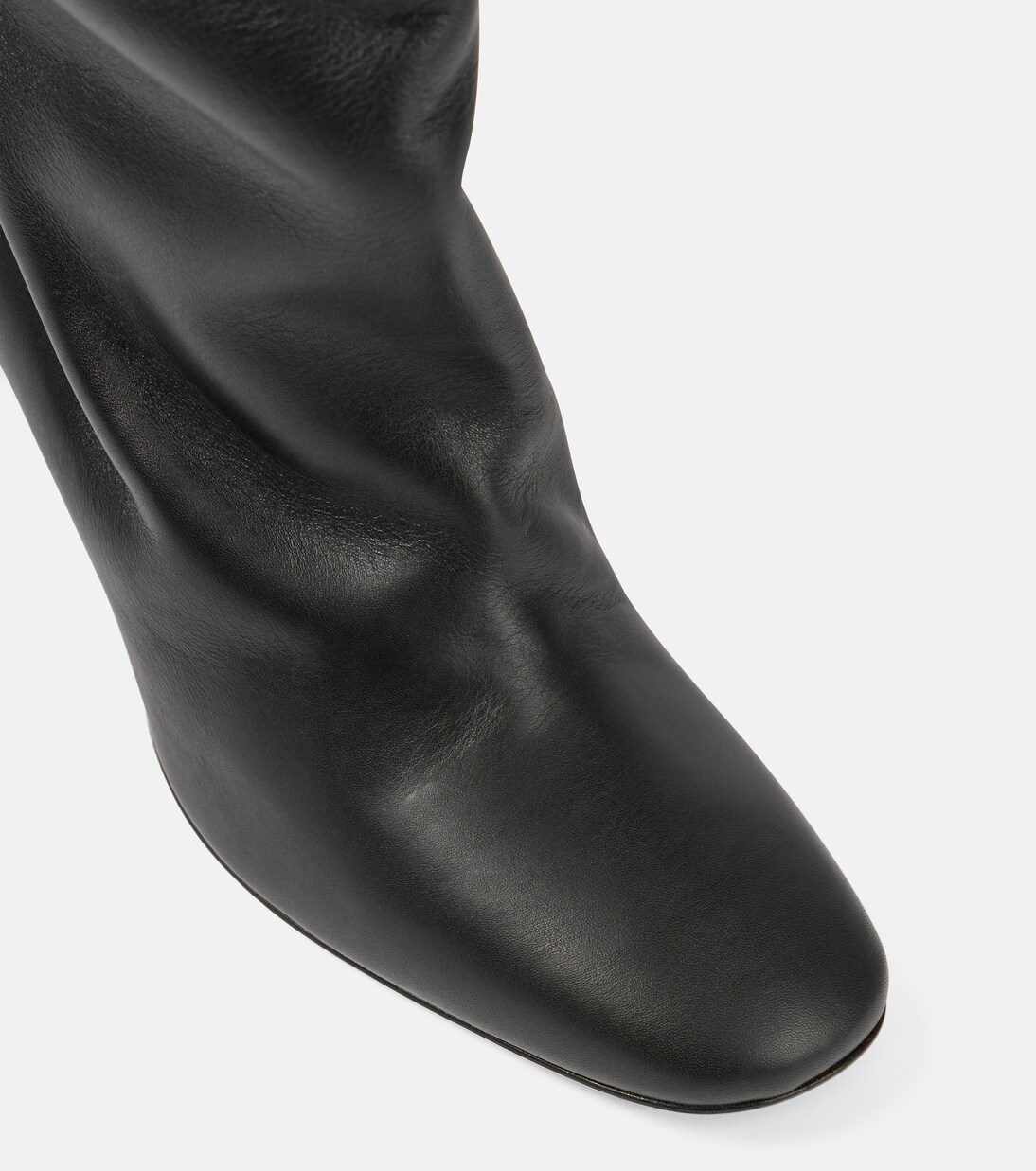 Roberta leather knee-high boots in black - Souliers Martinez | Mytheresa