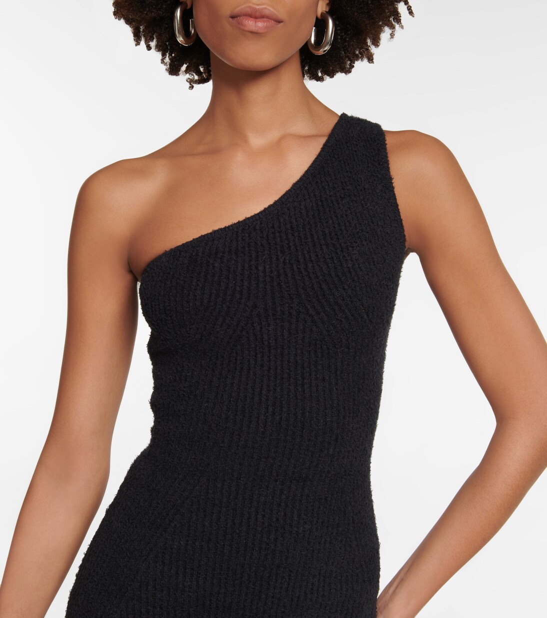 Ribbed cotton-blend minidress in black - Wardrobe NYC | Mytheresa